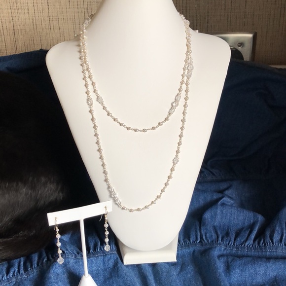 deb guyot | Jewelry | Nib Deb Guyot Herkimer Diamond Pearl Set | Poshmark